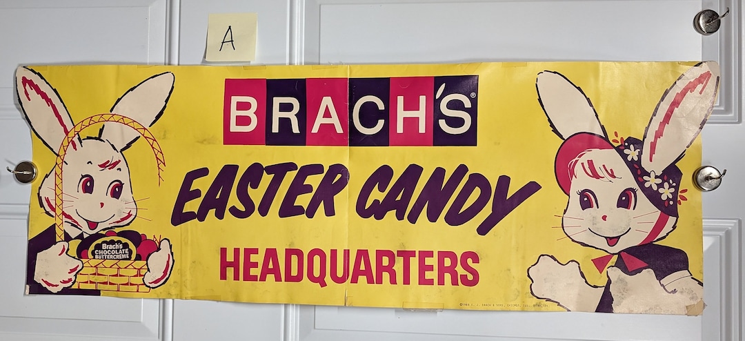 Large 1969 Brach's Candy Easter Headquarters Candy Land Candies Treats ...