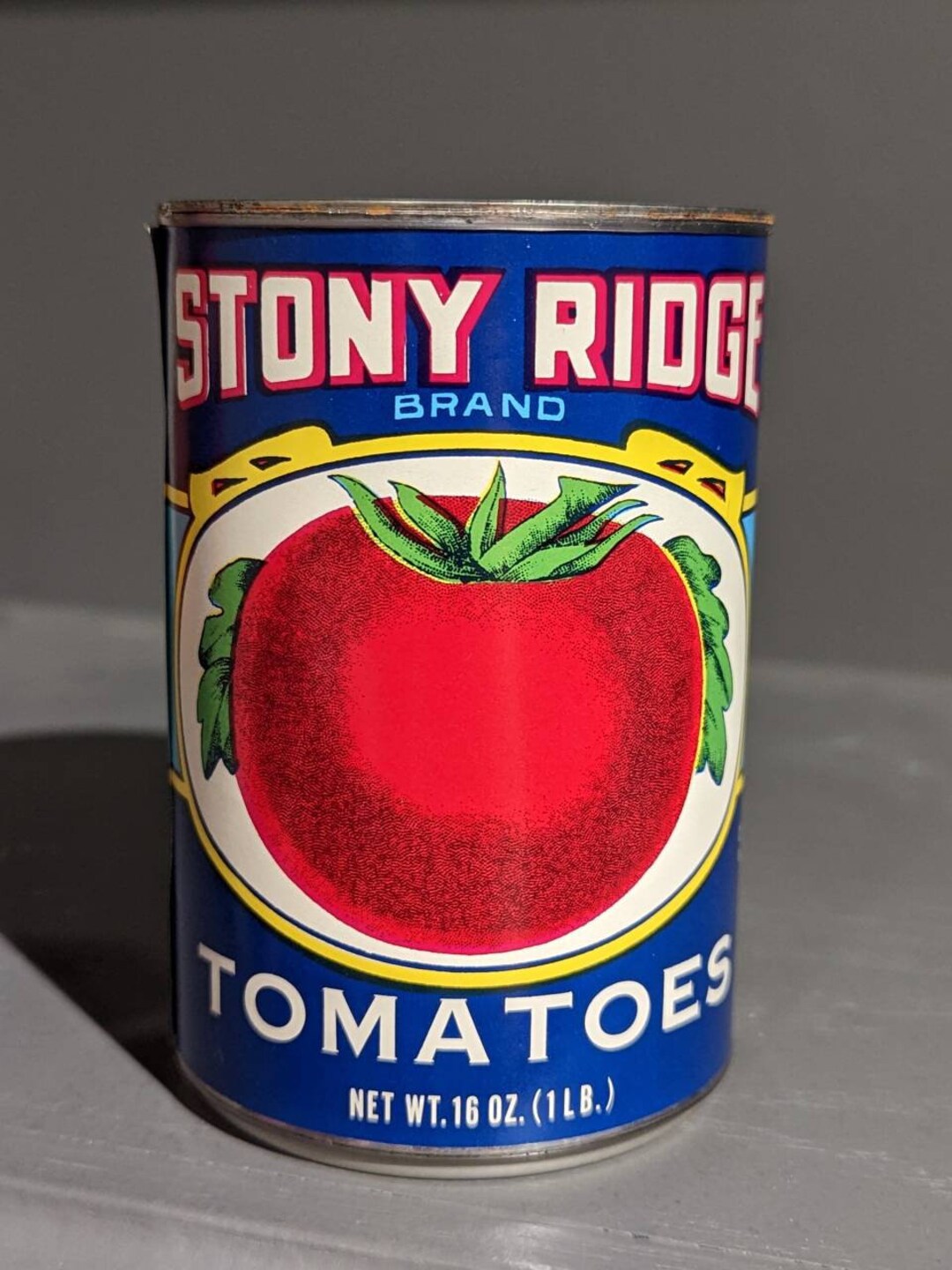 Vintage 1960s Stony Ridge Tomatoes Can Food Can Label on Can - Cross ...