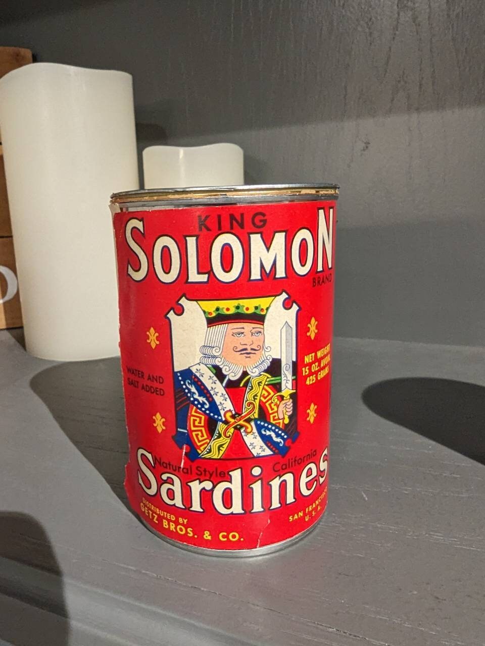 Sardine Can Label