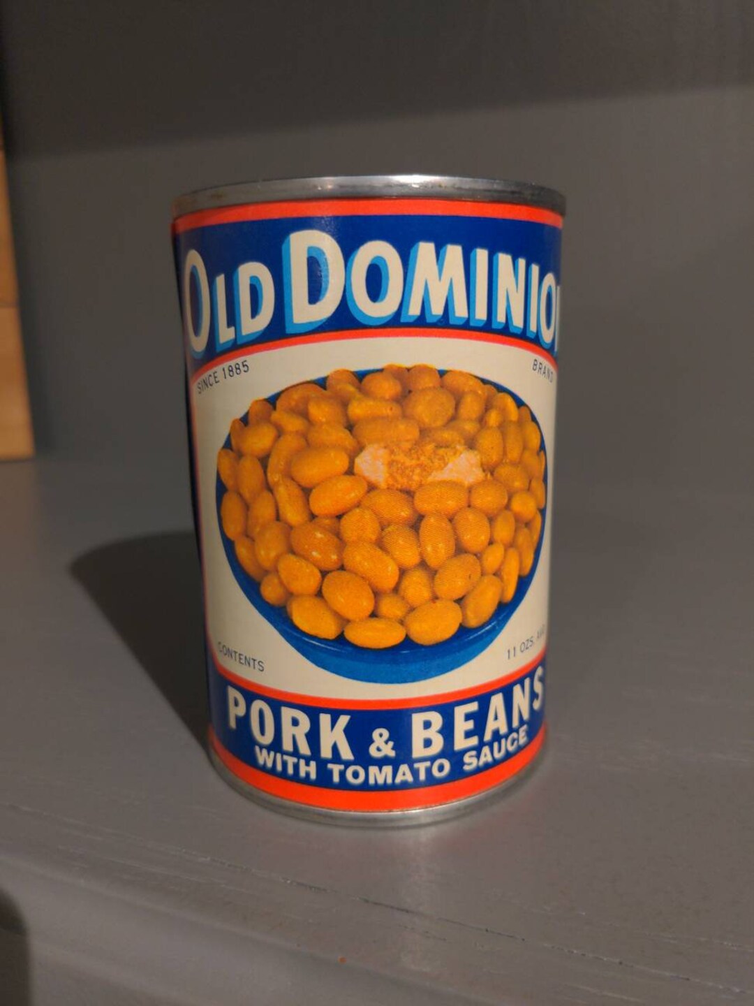 1950's Old Dominion Pork & Beans Old Can Label on Can Huff Canneries ...