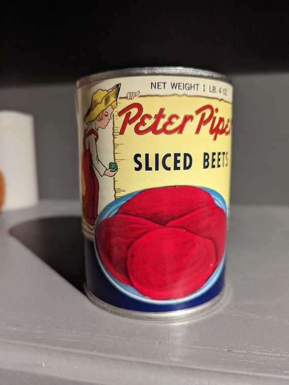 1940's Peter Piper Sliced Beets Can Label on Can Original - Etsy