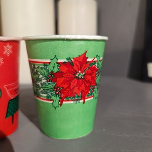 NOS 1970s 1980s Snowmen Snowoman Holly Dixie Cups - Old & Original ...