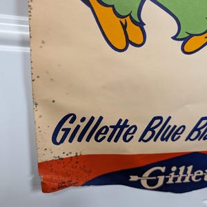 Vintage 1952 Gillette Razors Product Posters - Original Store ...