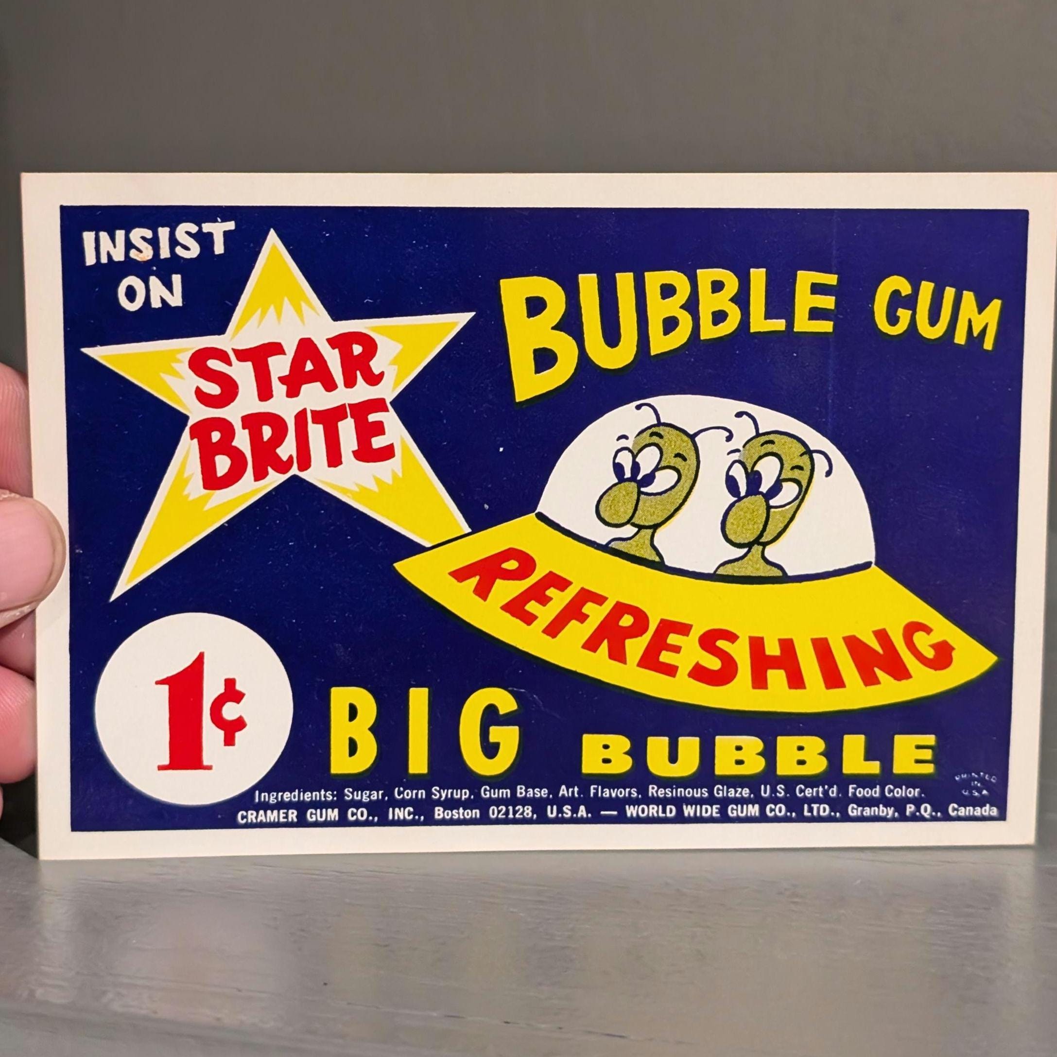 1960s 70s Star Brite Aliens in Flying Saucer Space Gumball Machine ...