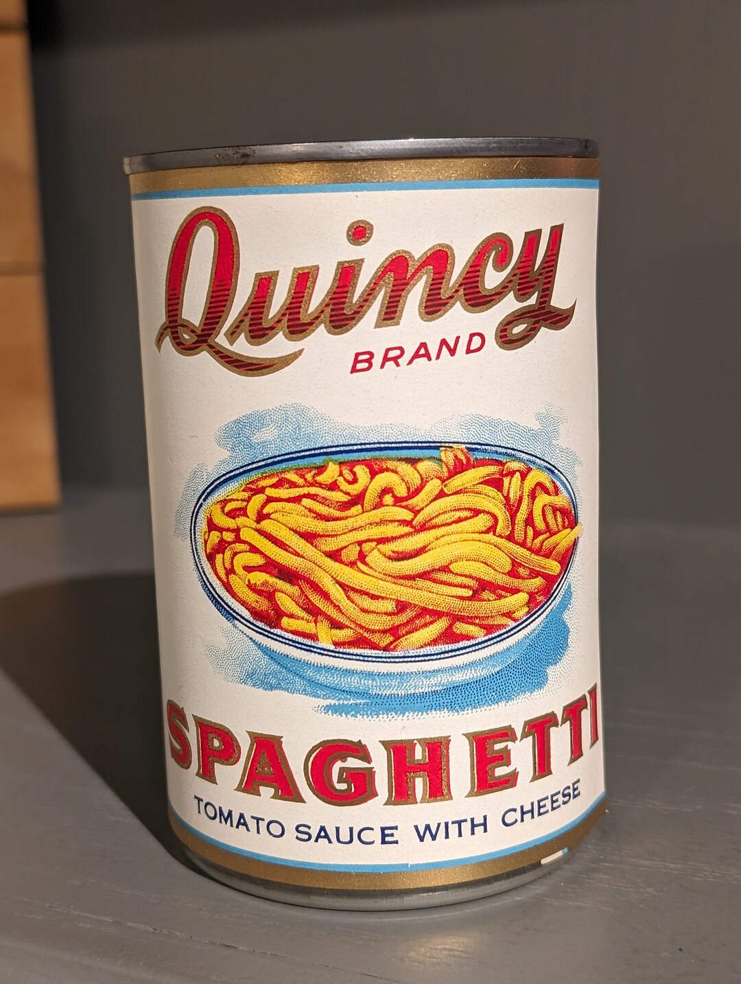 1920s 30s 40s Quincy Brand Spaghetti Can Label on Can Original Vintage ...