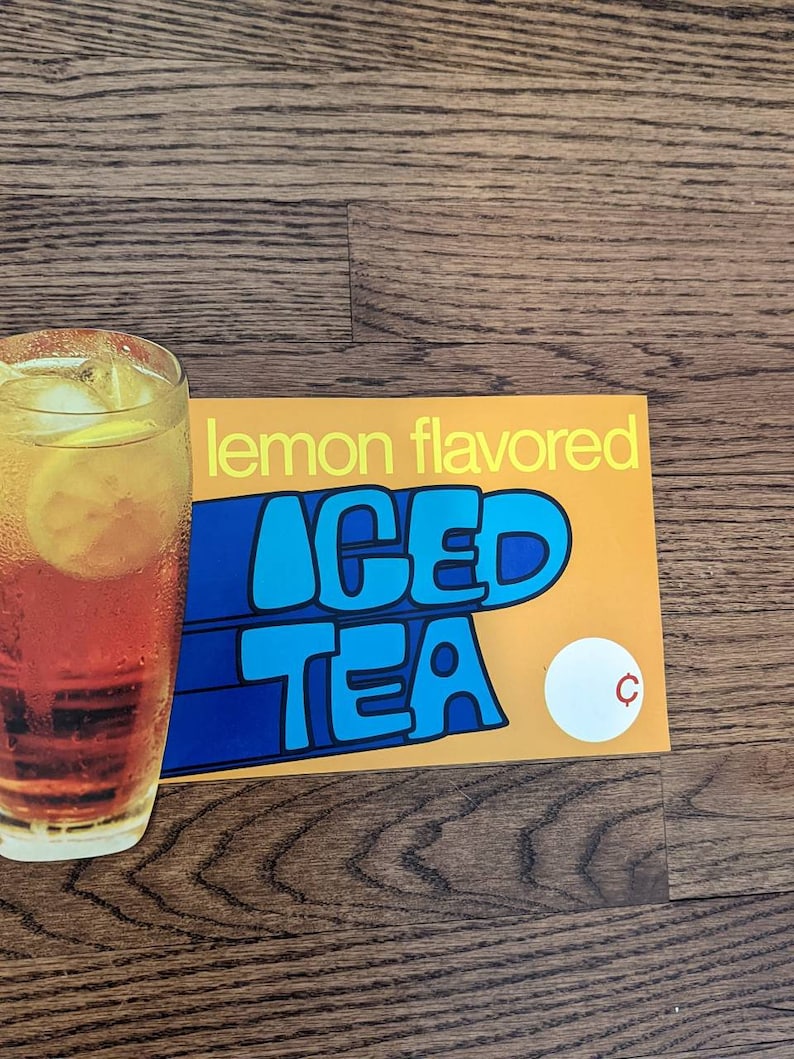1970's Borden's Lemon Iced Tea Poster Original Vintage | Etsy