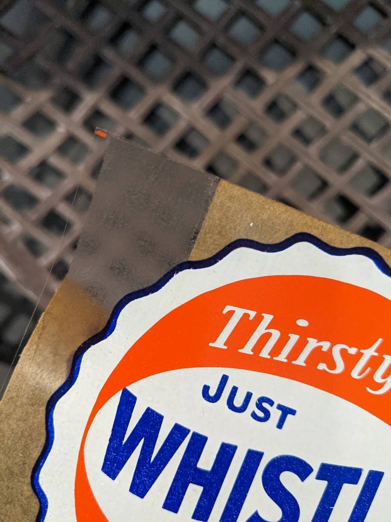 1950's/60s Whistle Orange Soda Sign Decal New Old Stock - Etsy