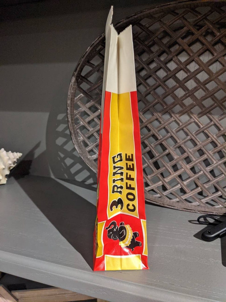 Vintage NOS 1950's 3 Ring Coffee Bag Elephant Old & | Etsy