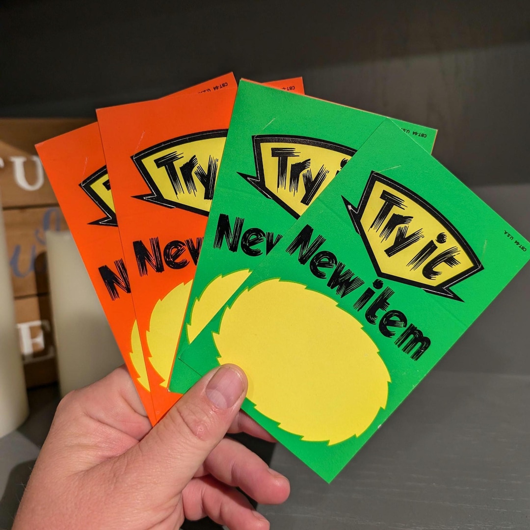 1970s Vintage Try It Now Price Sign - Cardboard Retail or Grocery Store ...