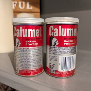 1980s Calumet Baking Powder Tin - Old & Original General Foods New York ...