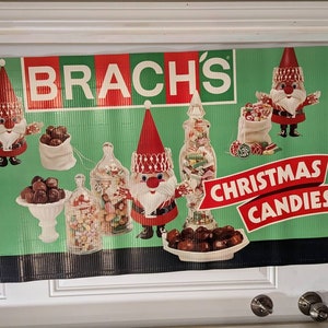 Large 1972 Brach's Candy Christmas Candy Candies Treats Display ...
