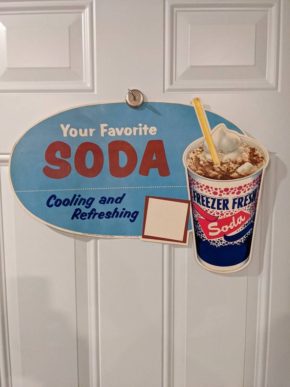 Large 1960 Original Vintage freezer Fresh Ice | Etsy