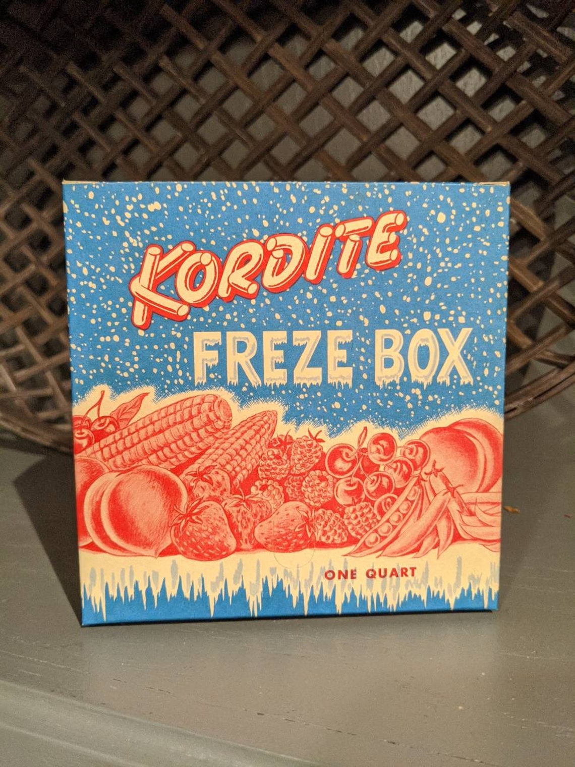 1950's Kordite Freeze Box Frozen Food Canning Vegetables Old & Original ...