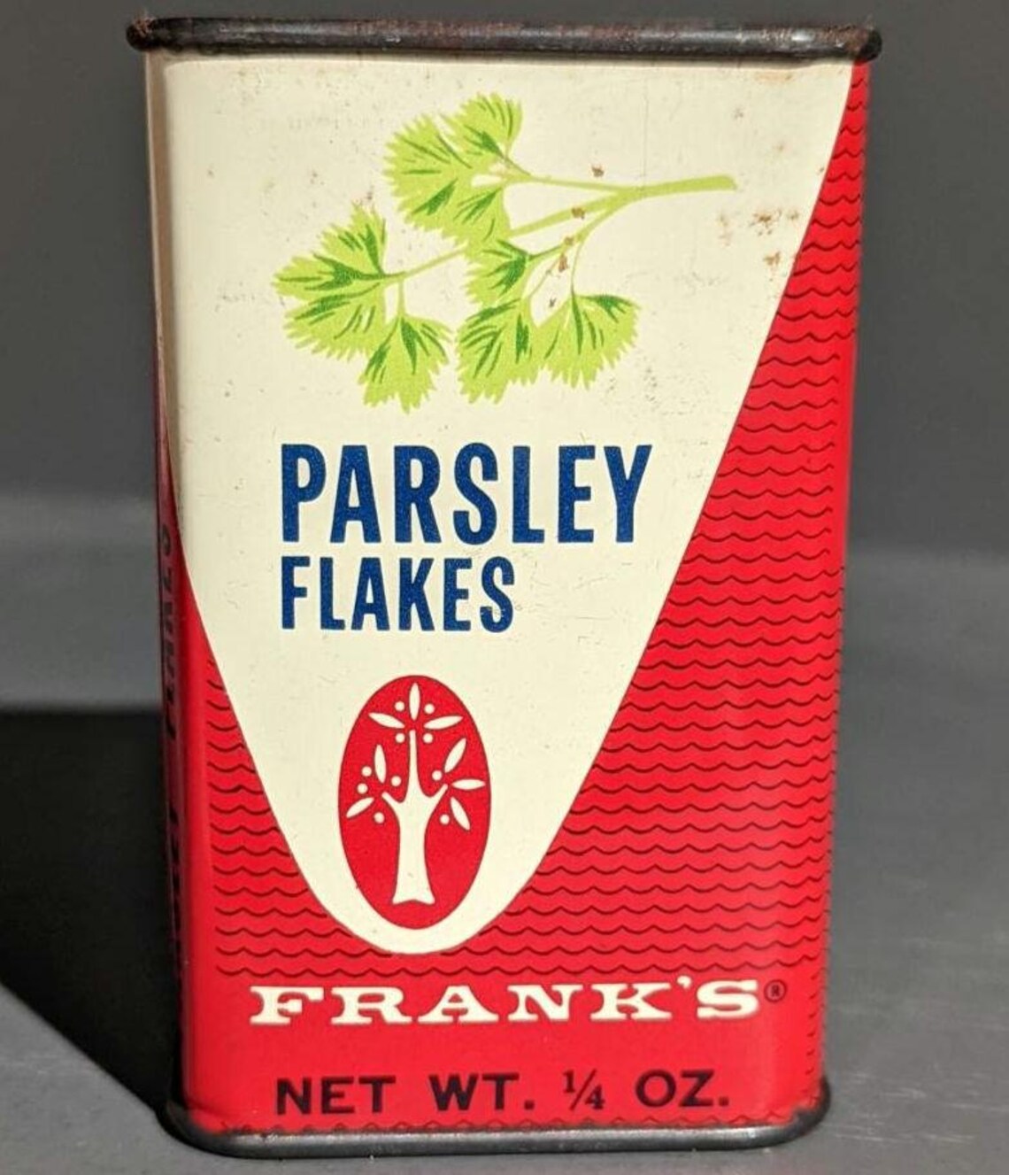 1960s Old & Original Franks Parsley Flakes Spice Seasoning Metal Spice ...