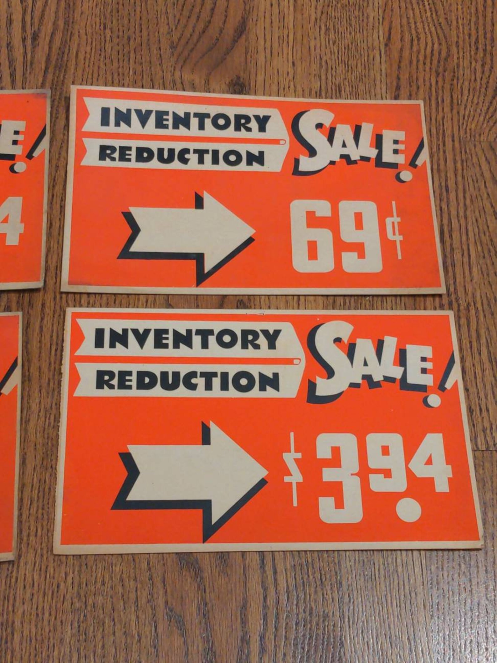 Original 1940's Inventory Reduction Sale Store Price Sign - Etsy
