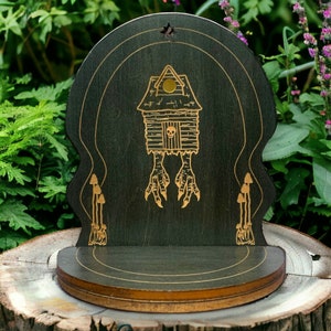 Baba Yaga Altar Piece + Wall Shelf, Forest Witch, Handmade, Gothic ...