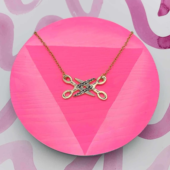 Scissors Scissoring Necklace Queer Jewelry Lesbian Etsy