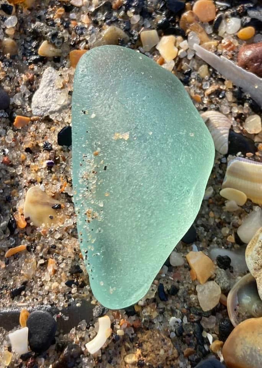 Nicely Frosted Large Loose Sea Glass Chunky Piece From Scotland - Aqua ...
