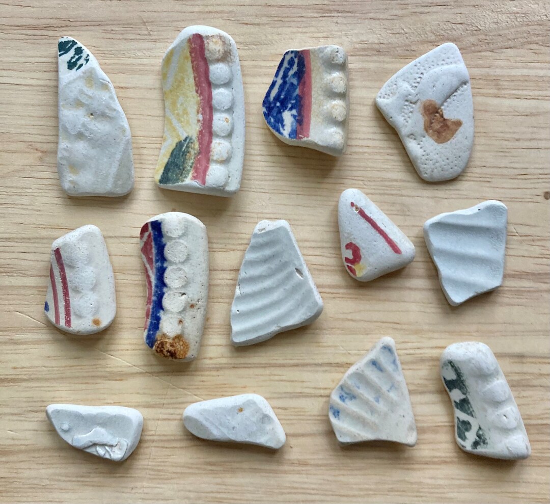 Bowl Rims With Bumps & Angel Fairy Wings Sea Pottery Pieces From ...