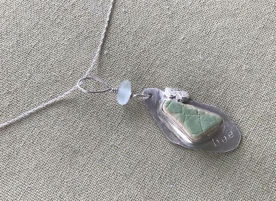 Quirky Sterling Silver Beach Pendant Bumblebee Pendant | Etsy