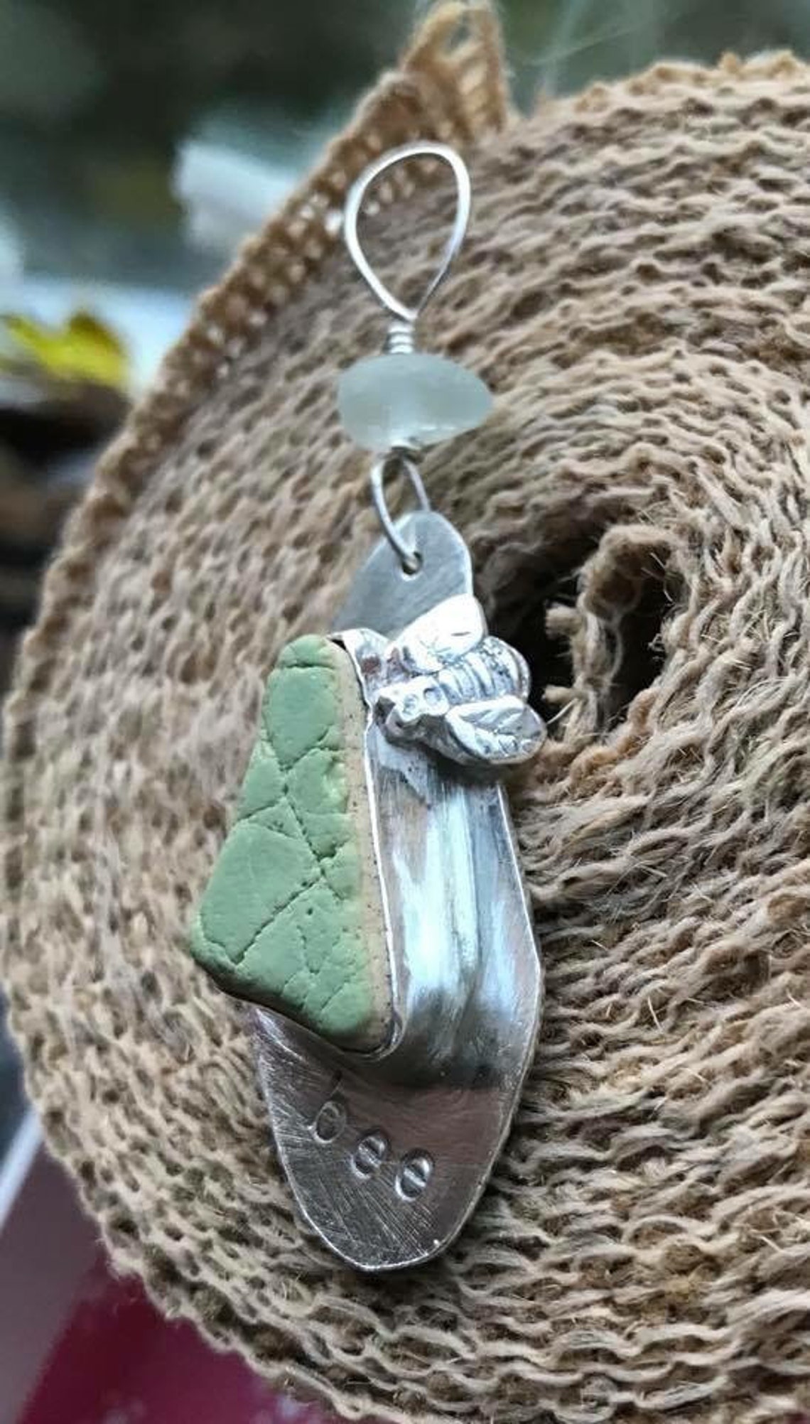 Quirky Sterling Silver Beach Pendant Bumblebee Pendant | Etsy