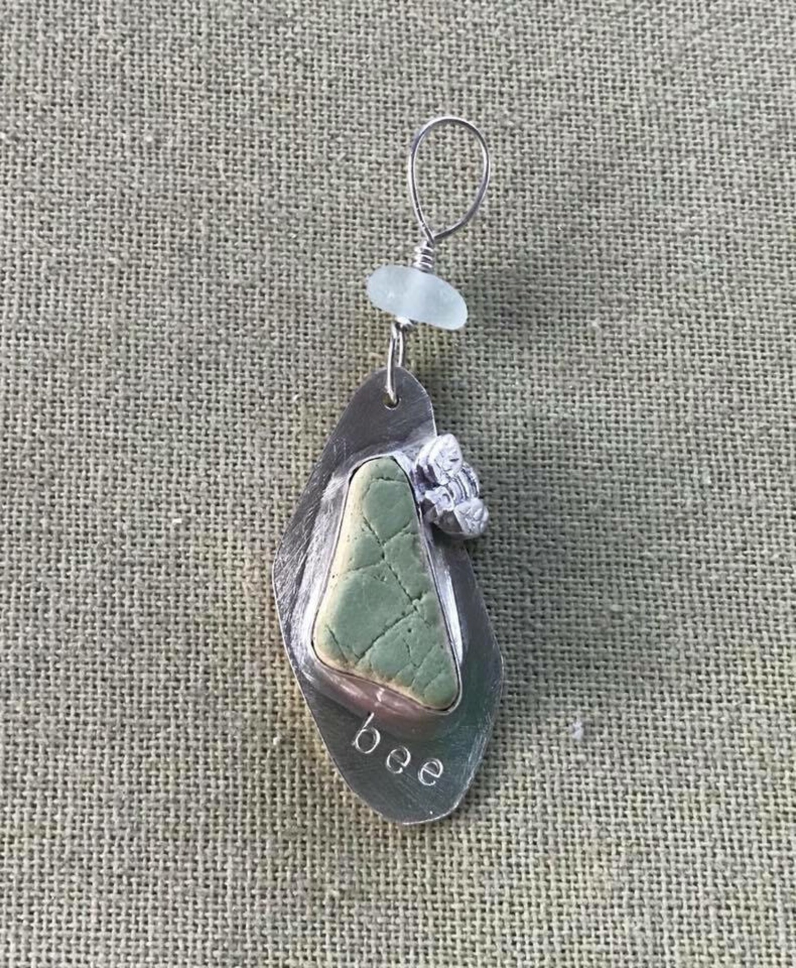 Quirky Sterling Silver Beach Pendant Bumblebee Pendant | Etsy