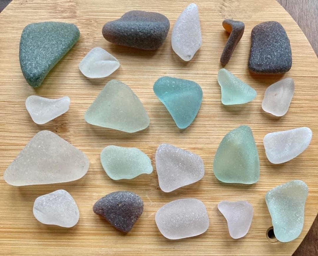 Lot of Sea Glass From Scotland Bottle Base Pieces - Scottish Beach ...
