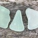 3 Nicely Frosted Loose Sea Glass Pieces From Scotland - Seafoam Green ...