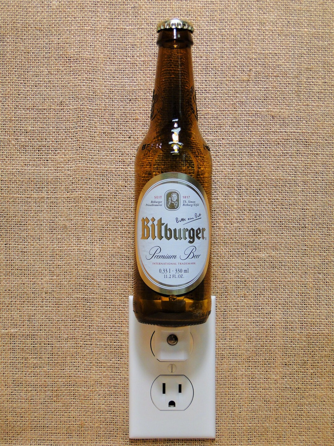 Bitburger 12oz. Glass Bottle Night Light - Etsy.de
