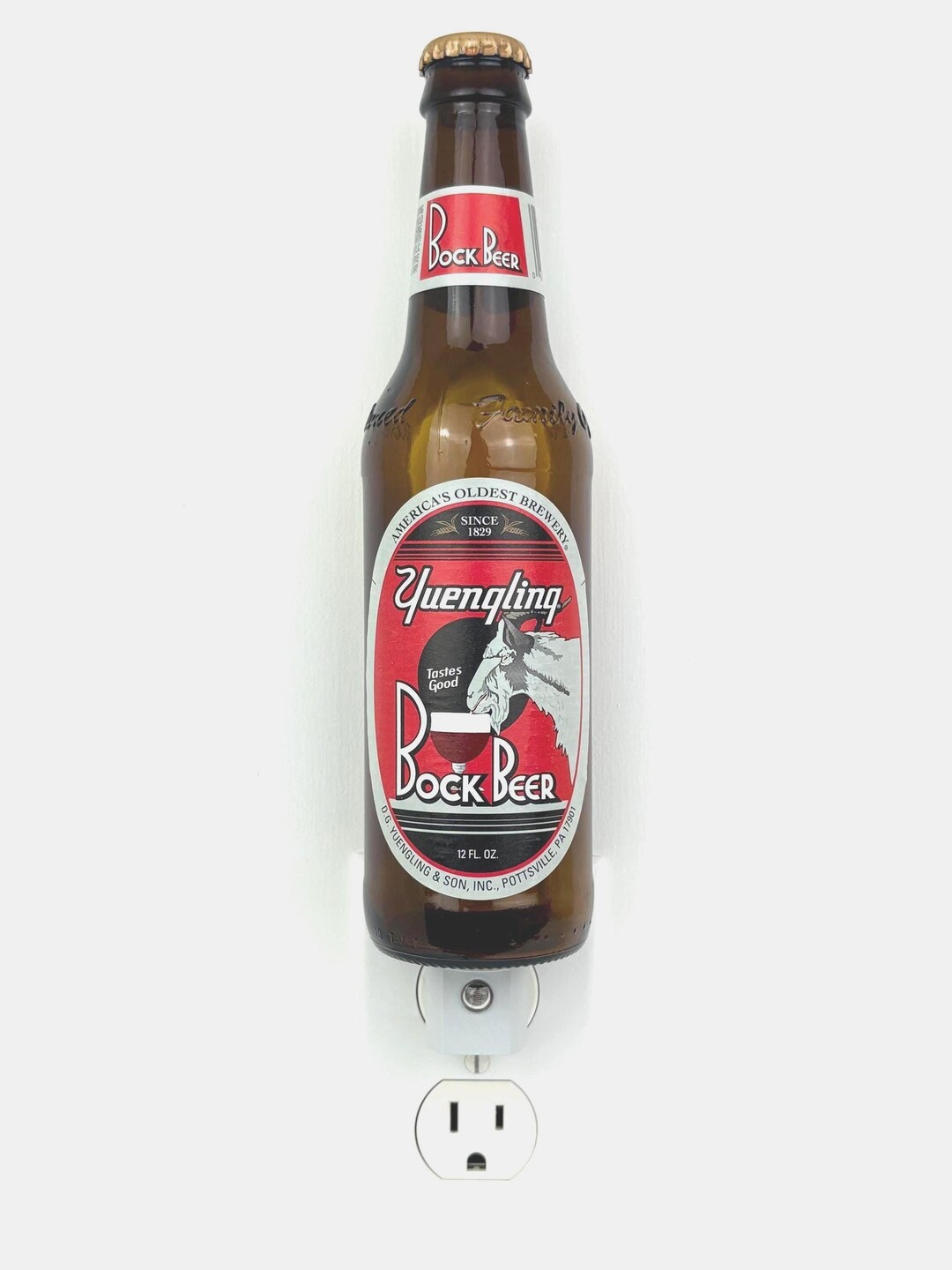 Yuengling Bock 12oz. Glass Bottle Night Light - Etsy