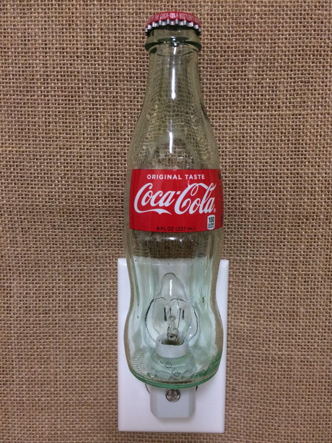 Coca Cola 8oz. Glass Bottle Night Light - Etsy