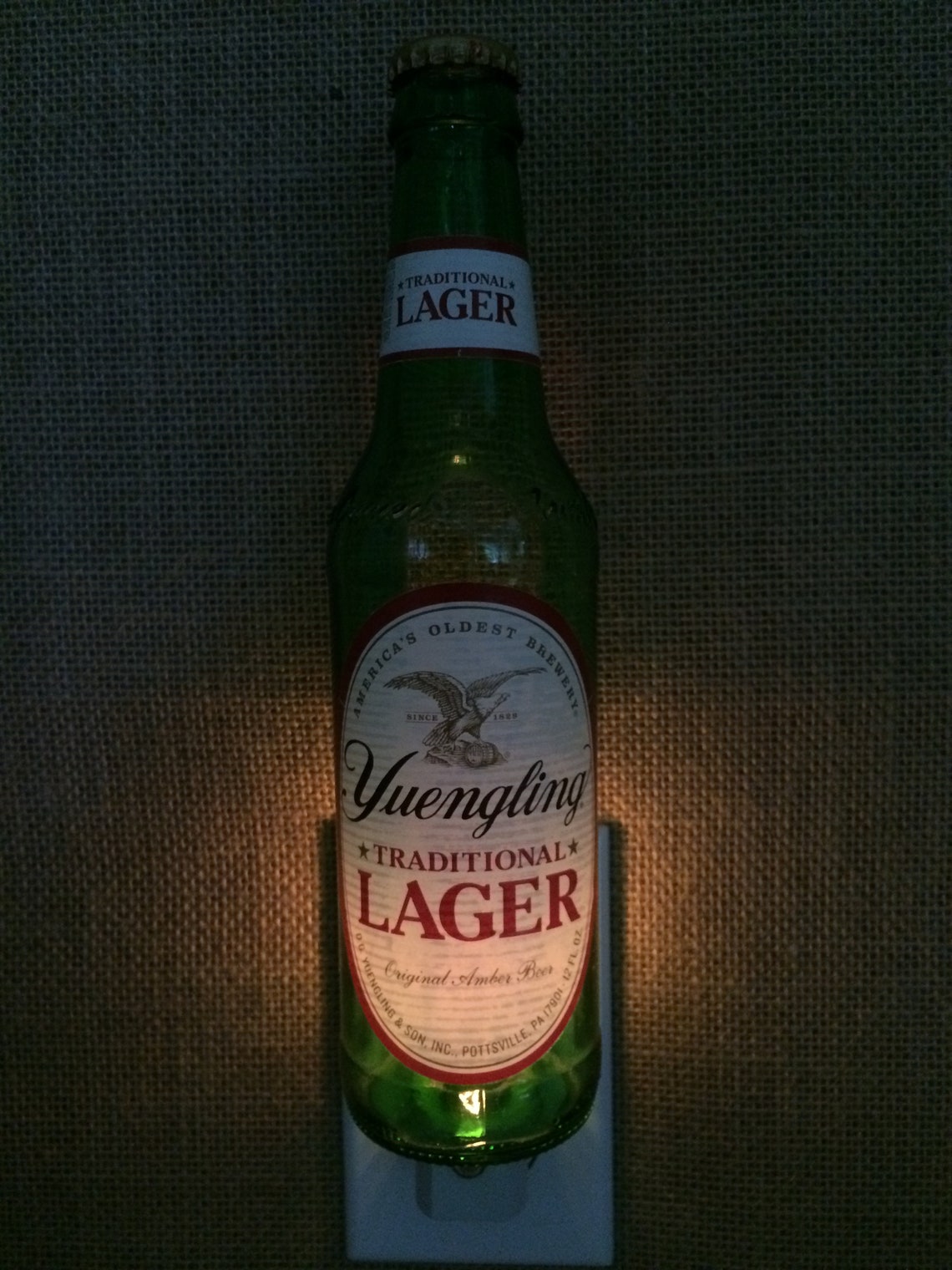 Yuengling Lager 12oz. Glass Bottle Night Light - Etsy