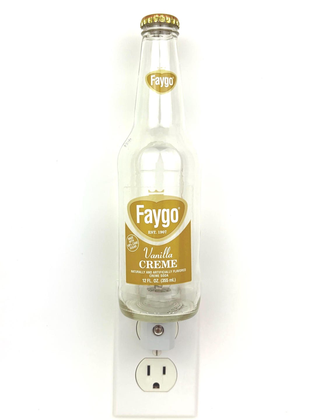Faygo Creme Soda 12oz. Glass Bottle Night Light - Etsy