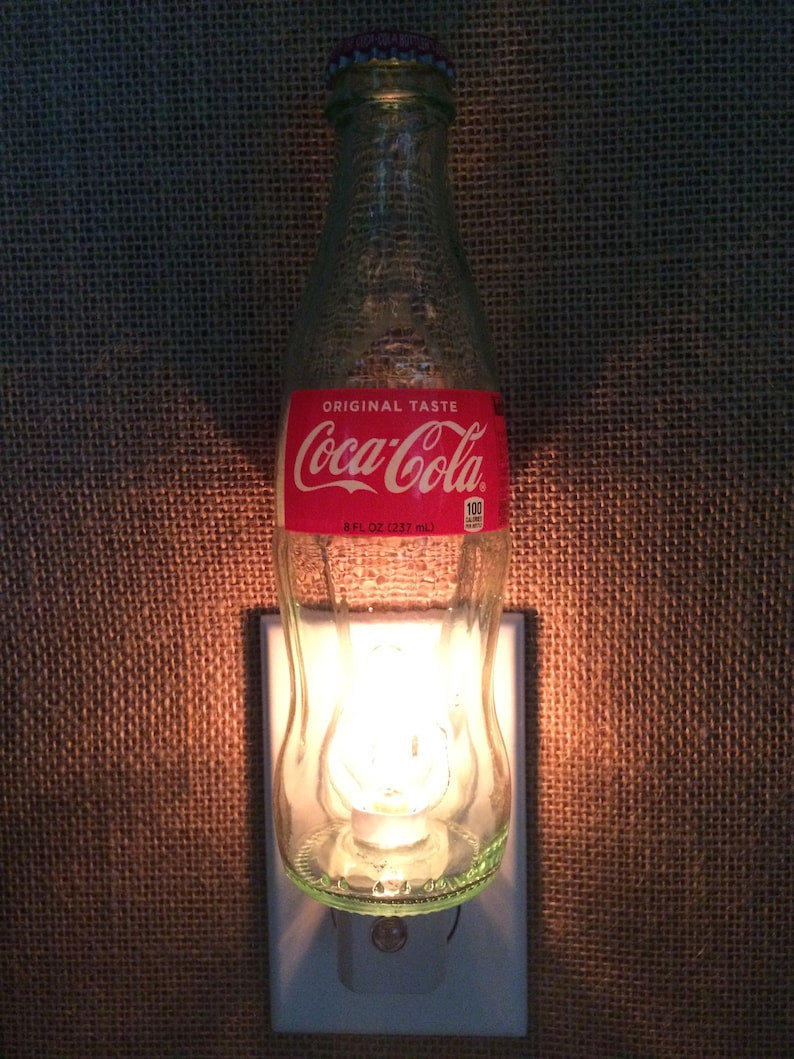 Coca Cola 8oz. Glass Bottle Night Light | Etsy