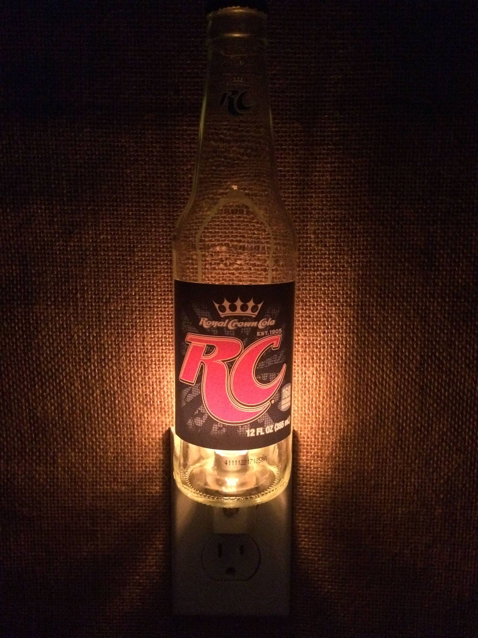 RC Cola 12oz. Glass Bottle Night Light - Etsy