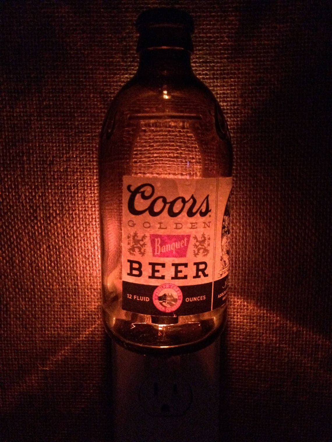 Coors 12oz. Glass Bottle Night Light - Etsy