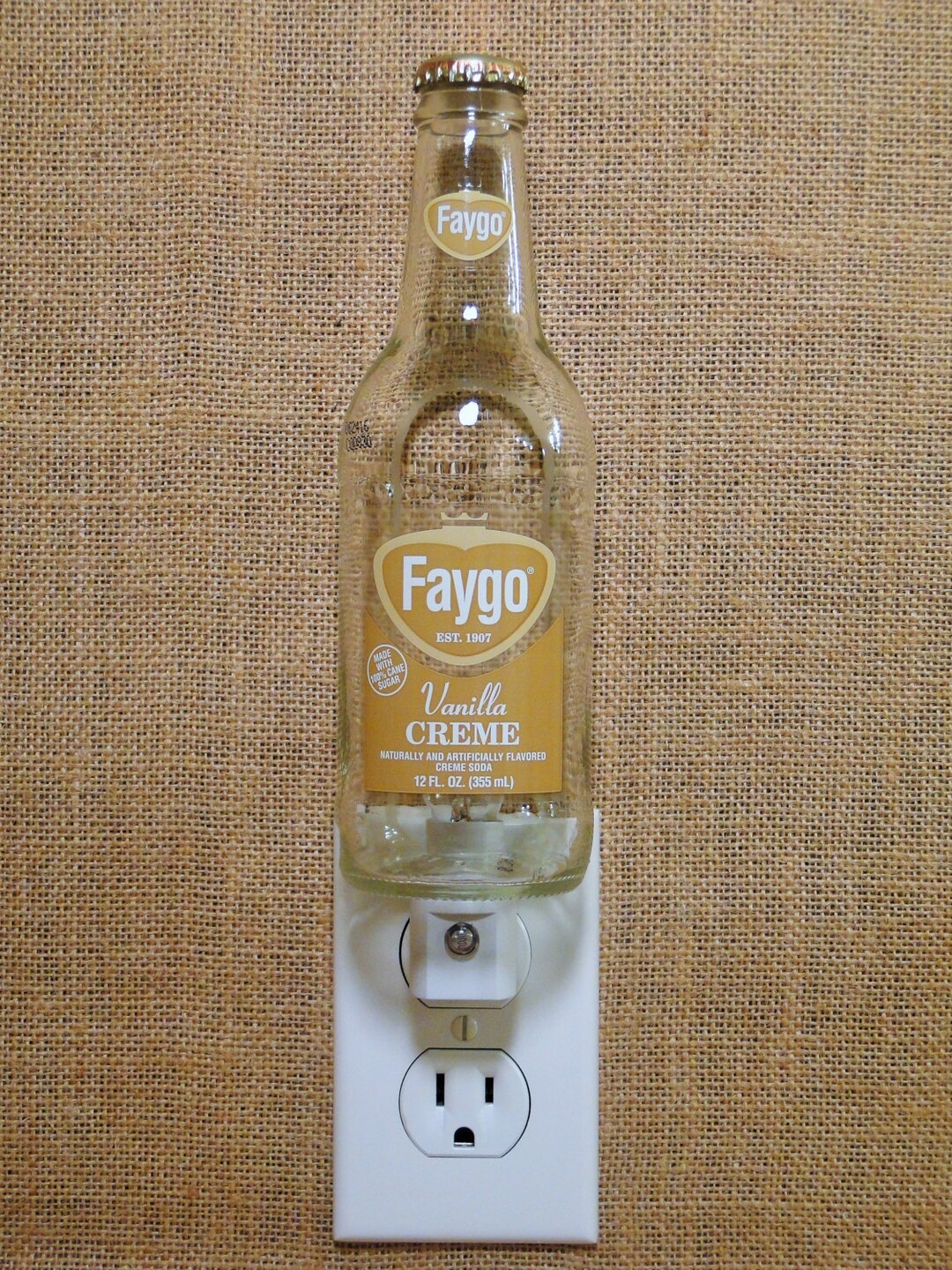 Faygo Creme Soda 12oz. Glass Bottle Night Light - Etsy