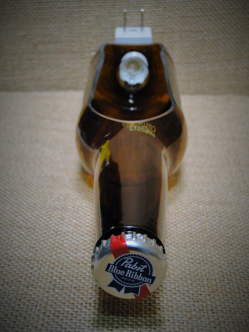 Pabst Blue Ribbon 12oz. Glass Bottle Night Light - Etsy