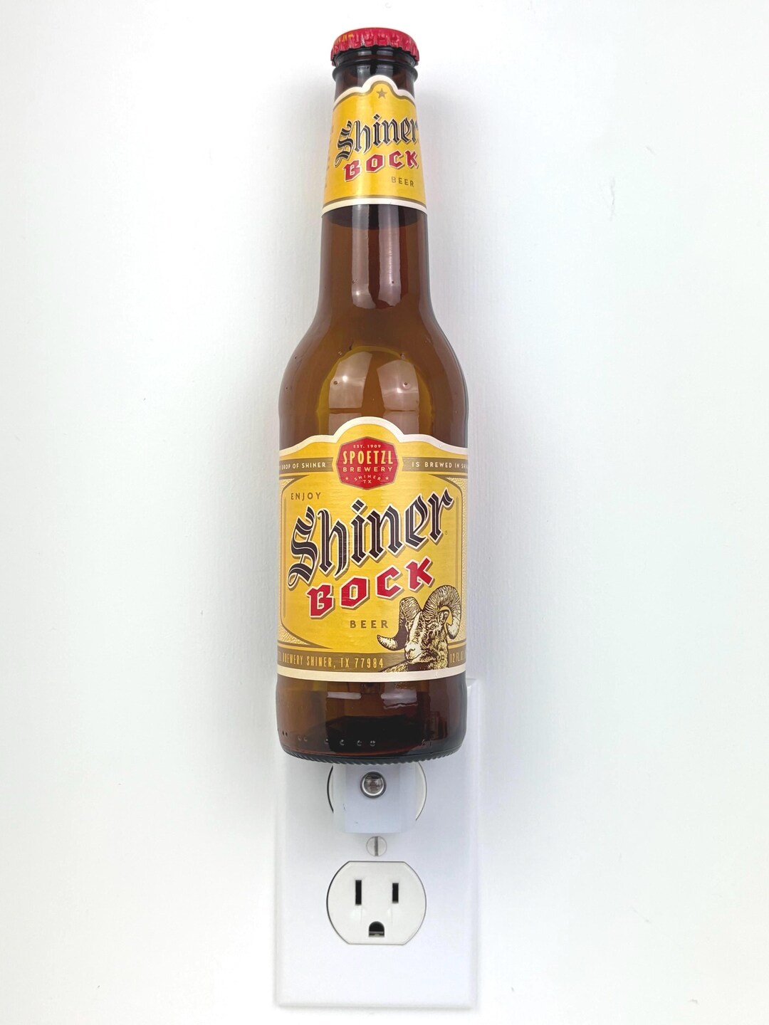Shiner Bock 12oz. Glass Bottle Night Light - Etsy