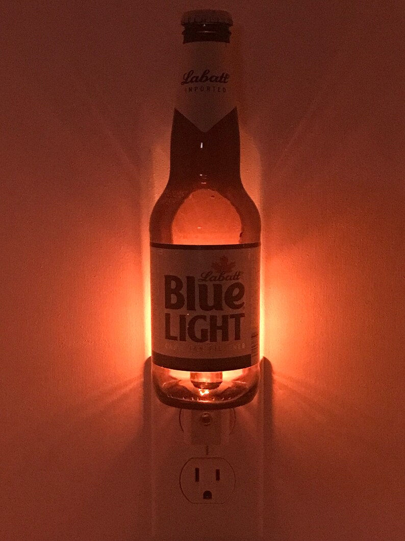 Labatt Blue Light 12oz. Glass Bottle Night Light | Etsy