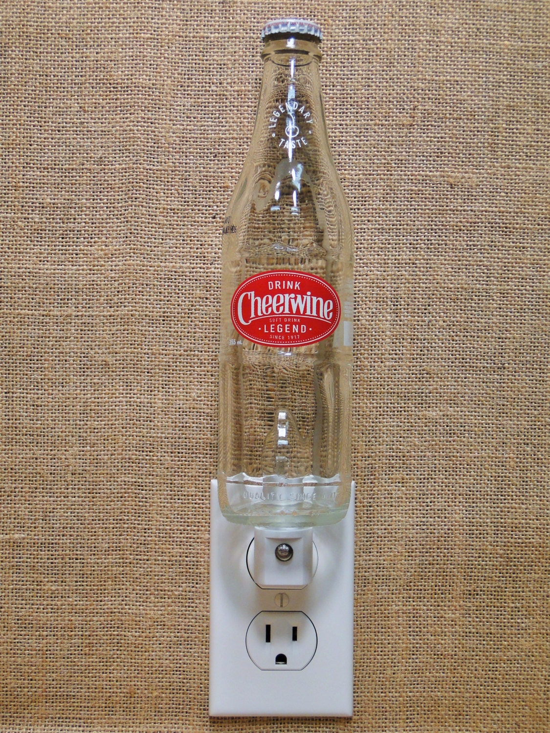 Cheerwine 12oz. Glass Bottle Night Light | Etsy