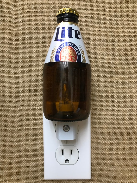 Miller Lite 7oz. Glass Bottle Night Light - Etsy