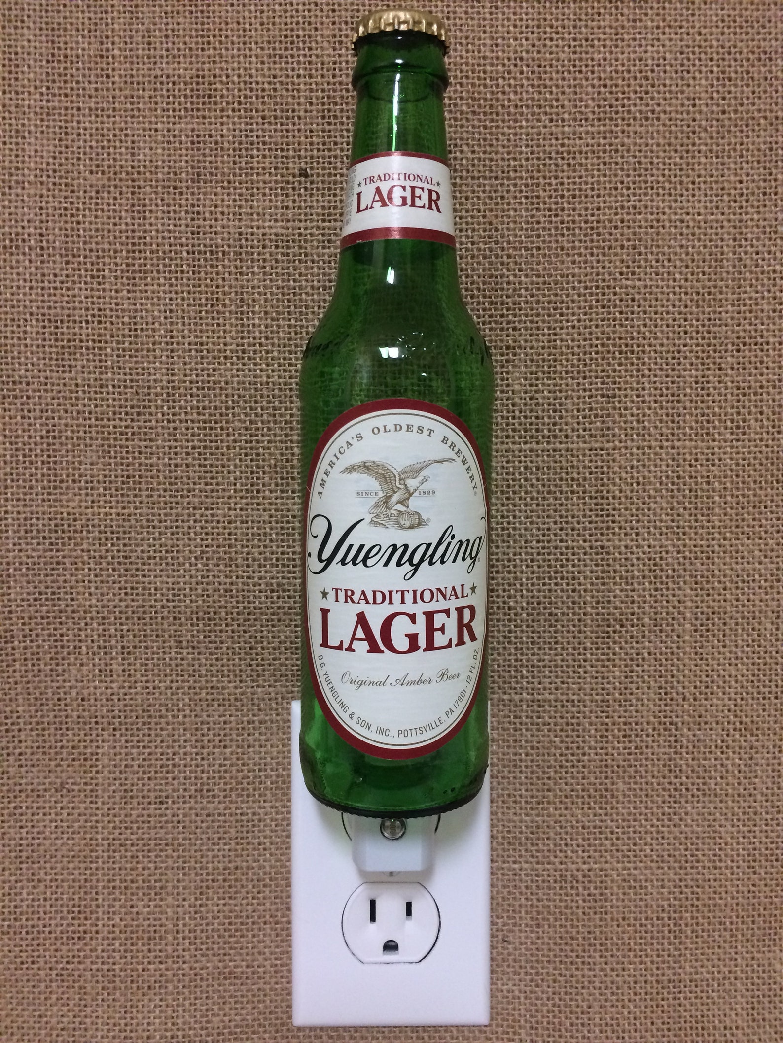 Yuengling Lager 12oz. Glass Bottle Night Light | Etsy