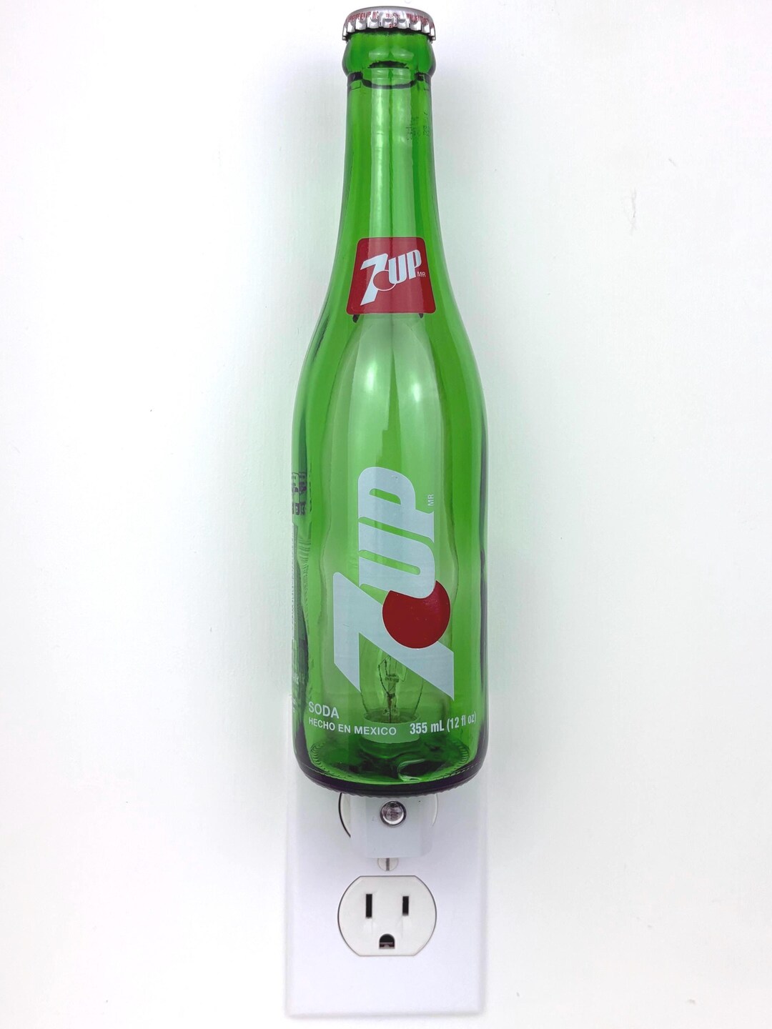 7up 12oz. Glass Bottle Night Light - Etsy