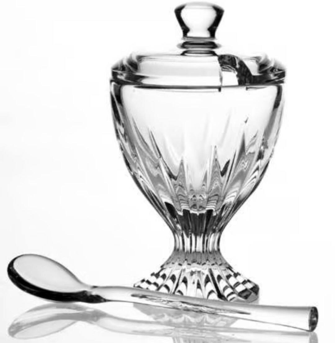 Baccarat Massena French Crystal Compote Mustard & Lid With Spoon - Etsy