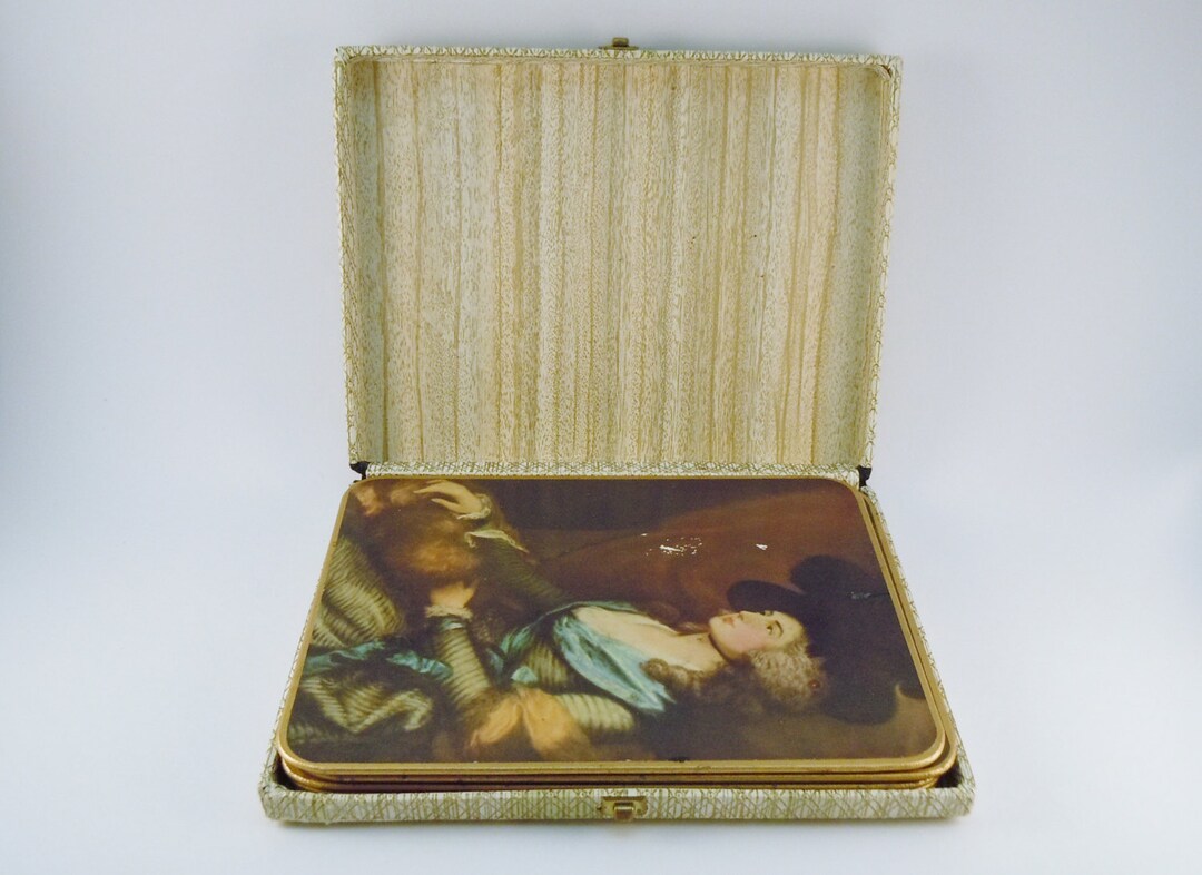 Vintage 50's Win El Ware England 5 Coasters in Box English Devon Self ...