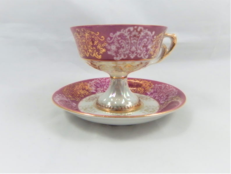 Lusterware Tea Cup and Saucer Sterling China japan - Etsy