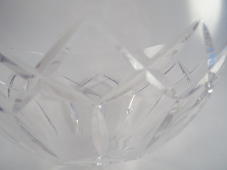 Atlantis Crystal Bowl Criss Cross Star Bottom - Etsy