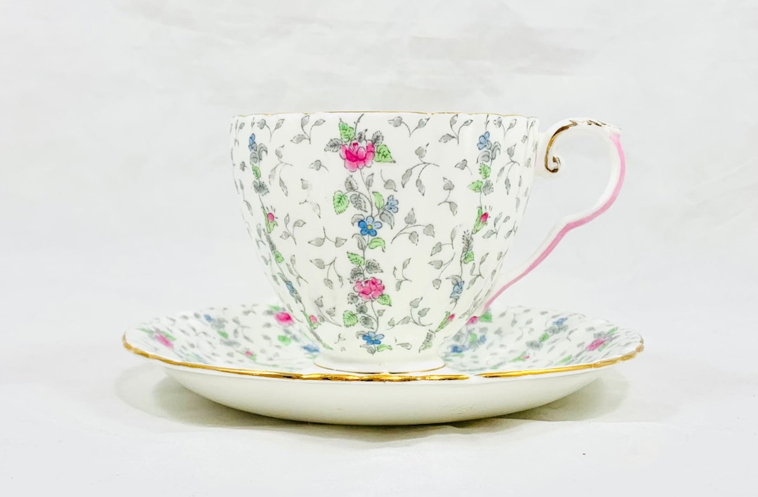 Royal Grafton Chantilly Fine Bone China Cup and Saucer - Etsy