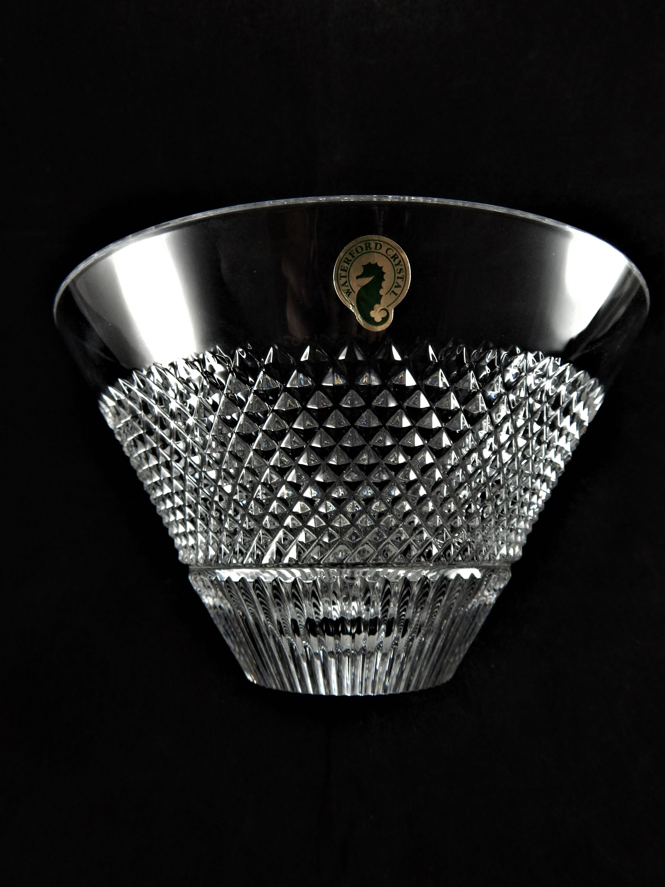 Waterford Crystal Diamond Line Bowl 8 NIB | Etsy